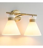 WOSHITU Bathroom Vanity Light Fixtures: 3-Lights Mid Century Modern ...
