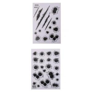 Bullet Holes Fake Scratches Orifice Sticker Graphic Decal for Auto Car ...