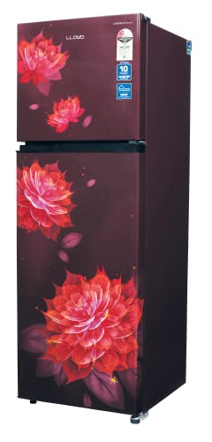 Havells-Lloyd Refrigerator Double Door 262L 3Star Inverter Sakura Red ...