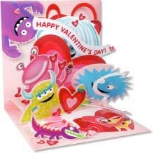 Amazon.com : Valentines Day Pop Up Card - Monster Love : Greeting Cards ...
