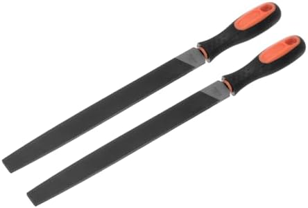 uxcell 2pcs Second Cut Grade High Carbon Hardened Steel Flat Mill File ...