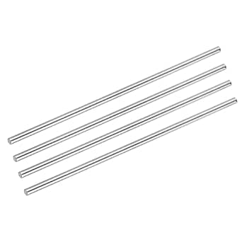 Amazon.com: MECCANIXITY 304 Stainless Steel Round Rods, 5mm x 200mm Solid Shaft Rods for DIY ...