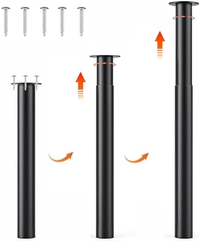 LONENESSL Breakfast Bar Adjustable Height 710mm-1100mm Table Leg, Metal ...