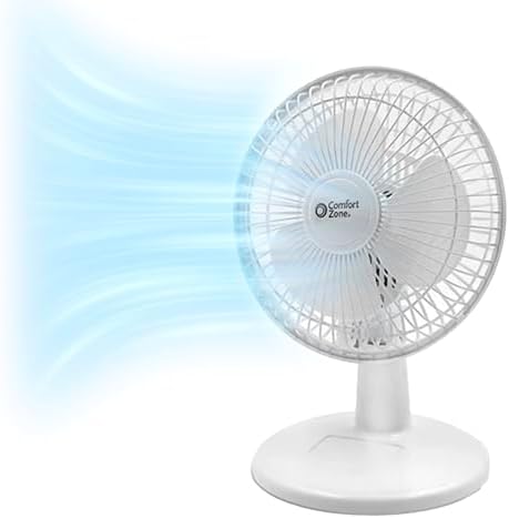 Amazon.com: Comfort Zone Oscillating Table Fan with Adjustable Tilt ...