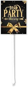 Amazon.com : Bidesign (8X12) IN Party This Way Yard Signs Arrow With ...