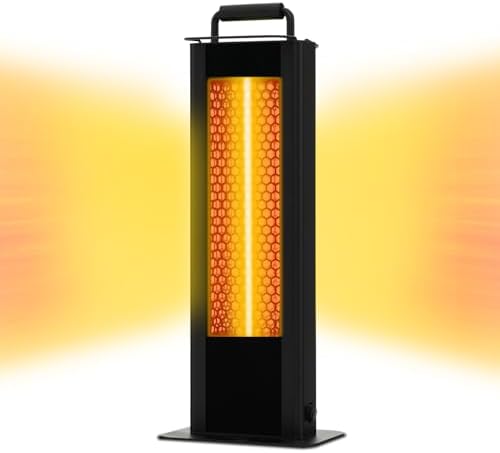 Amazon.com : COSTWAY Outdoor Patio Heater, 1200W Freestanding Double ...