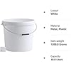 30 LITRE PLASTIC BUCKET WITH LID AND METAL HANDLE, HARD WEARING BUCKET ...