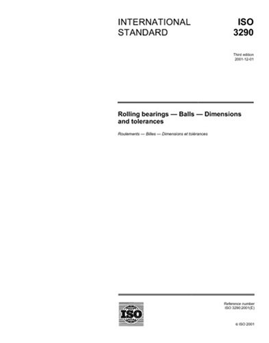 ISO 3290:2001, Rolling bearings - Balls - Dimensions and tolerances | Amazon.com.br