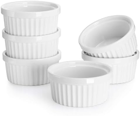 Amazon.com: LOVECASA Ramekins 4 oz Oven Safe, Ceramic Creme Brulee ...