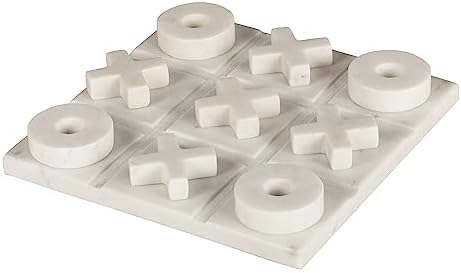 Amazon.com: NikkisPride Marble Tic Tac Toe Game Board X and O Game Set ...