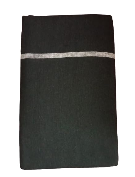 Ovium Kerala Thorthu Traditional Bath Towel |Pure Cotton Black - Large ...