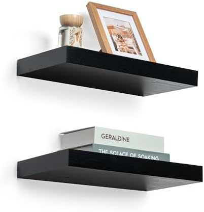 Amazon.com: Fun Memories Deep Floating Shelves - 16" W x 9" D x 1.6" H ...