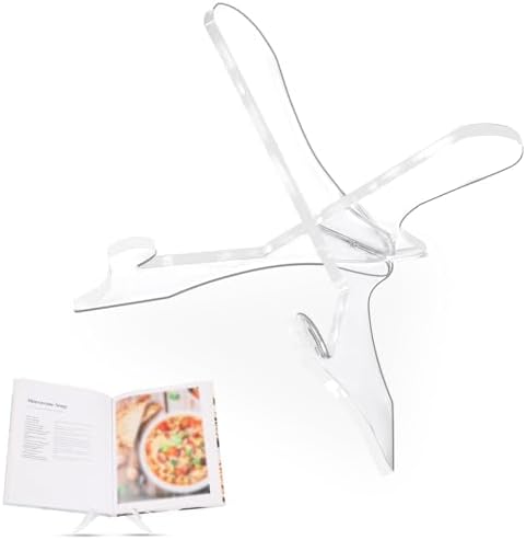 Amazon.com: Acrylic Cookbook Stand, Recipe Book Holder for Kitchen ...