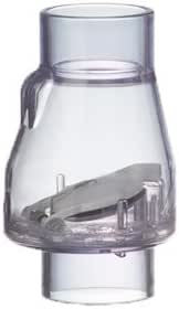 Amazon.com: PVC Spring Flapper Check Valve 1-1/2-Inch Clear with Slip ...