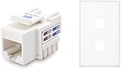 Amazon.com: Cable Matters [UL Listed] 25-Pack 10Gbps Cat6 Keystone ...