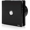 STERR Black Bathroom Fan 4 inches / 100 mm with LED + PIR - Extractor ...