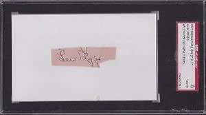 Cut Signature on 3"X5" LEW RIGGS signed autographed D.1975 SGC ...