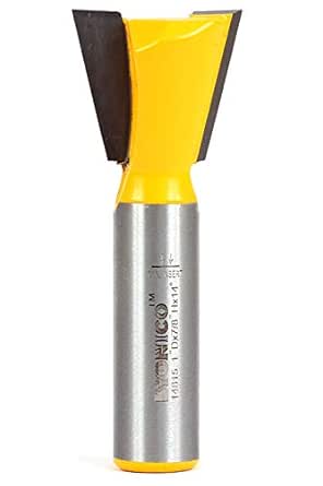 Yonico Dovetail Router Bit 14 Degree X 1-Inch 1/2-Inch Shank 14815 ...