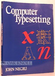 Computer Typesetting: Negru, John: 9780442266967: Amazon.com: Books