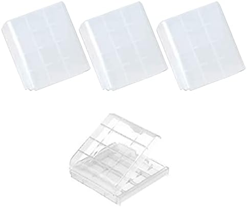 3Pcs AA/AAA Cell Battery Storage Case Holder Box,Clear Plastic Cell ...