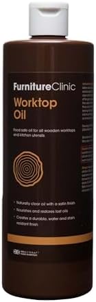 Furniture Clinic Worktop Oil 500ml - Food Safe, Quick Drying Worktop ...