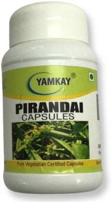 YAMKAY Pirandai Capsule, Veldt Grape, Nutrition's Hadjod, Nalleru ...