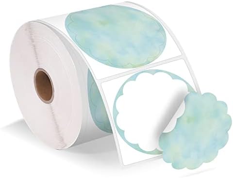 Phomemo 2” Wavy Thermal Labels, Self-Adhesive Flower Sticker Label ...