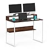 BLUEWUD Corbyn Plus Study & Laptop Table with Built-in Monitor Stand ...
