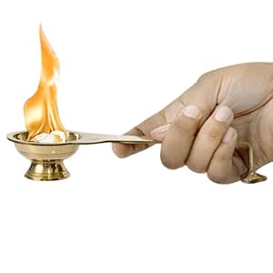Ani Divine Karpoor Diya Deepam Deepa Burner Brass Karpuram Aarathi ...