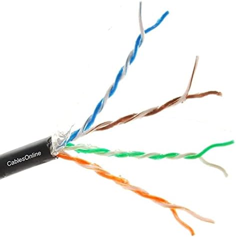 Amazon.com: VIVO Black 250ft Bulk Cat6, CCA Ethernet Cable, 23 AWG, UTP ...