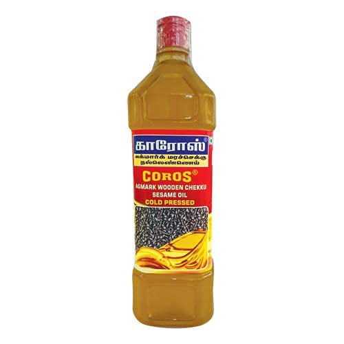Wooden Chekku Cold pressed Sesame Oil 1Ltr : Amazon.in: Grocery ...