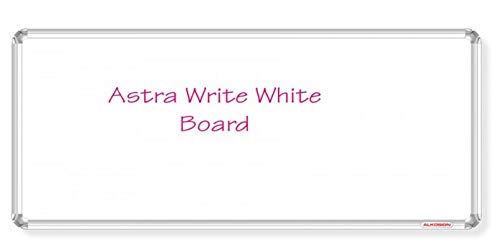 ALKOSIGN Astra Chrome Non-Magnetic White Board/ Writing Board/ Marker ...