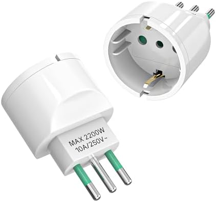 Adapter Italien Steckdose 3 Stück Italien Stecker Adapter,Reiseadapter ...