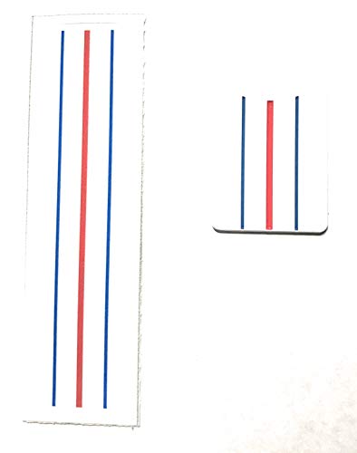 Sticker for Golf Putter and Ball Marker (Triple Track) (Red and Blue ...