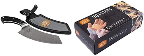 Amazon.com : Oklahoma Joe's Blacksmith Cleaver & Chef Knife with ...