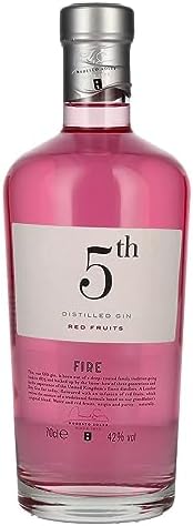 5Th Fire Red Fruits Gin, 70 cl : Amazon.co.uk: Grocery