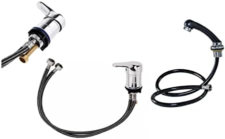 Shampoo Bed Tap Mixer, Hot & Cold Valve, 80cm Faucet, 120 cm Hose, PVC ...