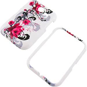 Amazon.com: Purple Flowers White Protector Case for Pantech Pocket ...