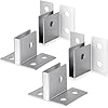 Amazon.com: Hicarer 2 Pcs Sign Bracket Set Matte Aluminum U Brackets ...