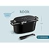 Amazon.com: Dutch Oven for Sourdough Bread Baking, by Kook, 3.4 Qt ...