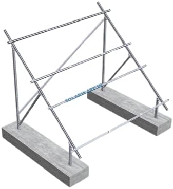Solarware Solar Panel Stand for 6 Panels in 2-Row Gi Metal Complete DIY ...