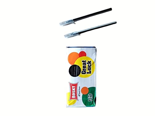 Bosky great luck ball pen 20 blue 20 black total 40 pens : Amazon.in ...