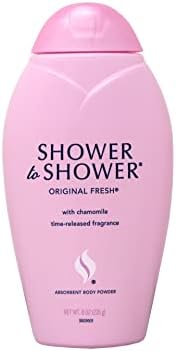Amazon.com: SHOWER TO SHOWER Body Powder Original Fresh 8 oz (Pack of 2 ...