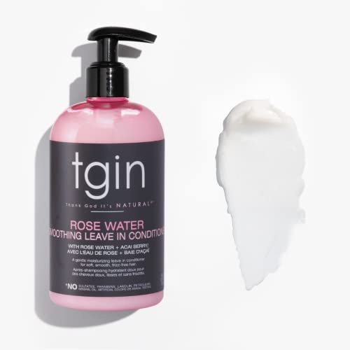 tgin Rose Water Smoothing Leave-In Conditioner for Natural Hair ...