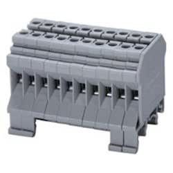 Amazon.com: Distribution Block, 22-10 AWG Output, 6 Outputs, DIN Rail ...