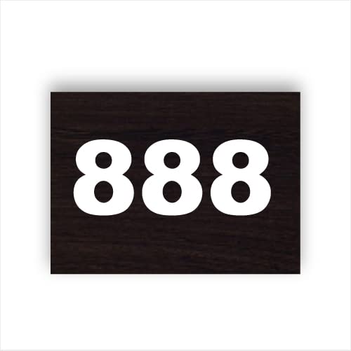 Number - 888, Wooden Number Plate, 18mm Thickness Wood Board,Wood Board ...