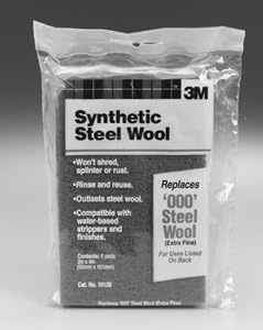 Amazon.com: 3M Synthetic Steel Wool Pads, 000 Extra Fine, 6-Pads, Use ...