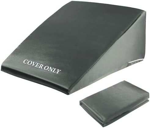 Amazon.com: HOMBYS Satin Bed Wedge Pillow Cover Silky & Smooth Wedge ...