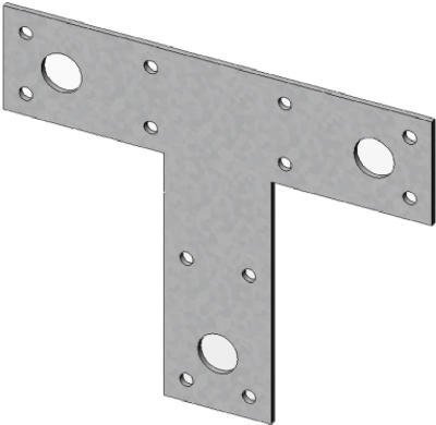 Usp Structural Connectors #T1212 2x12x12 T Post Strap : Amazon.in ...