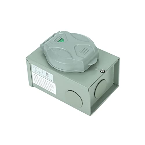 Snapklik.com : 3 Prong 30 Amp Generator Power Inlet Box, NEMA L5-30P ...
